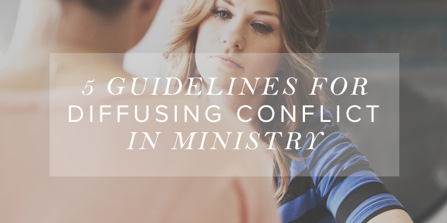 5 Guidelines for Diffusing Conflict in Ministry | Articles | Revive Our ...