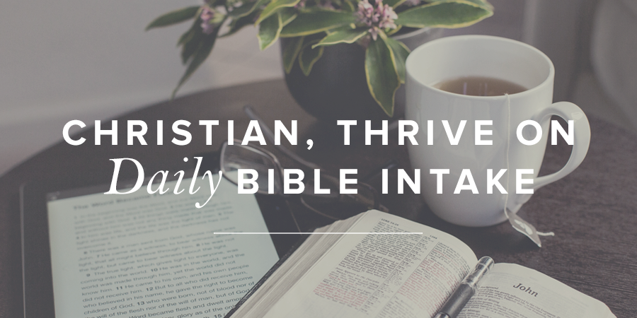 Christian, Thrive on Daily Bible Intake | Revive Our Hearts Blog ...