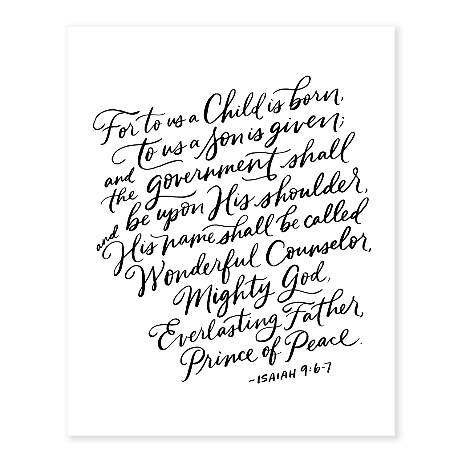 Isaiah 9:6-7 Art Print | Store | Revive Our Hearts